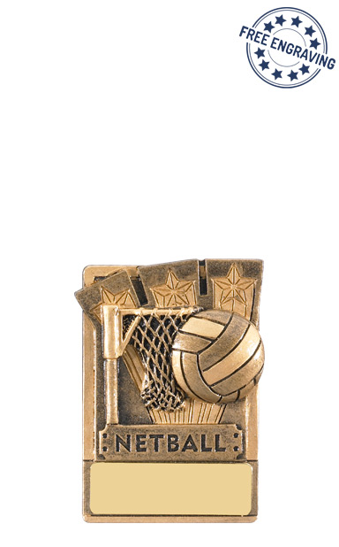 Netball Novelty & Gifts | FREE Engraving FREE Logo FAST Delivery | Trophyme