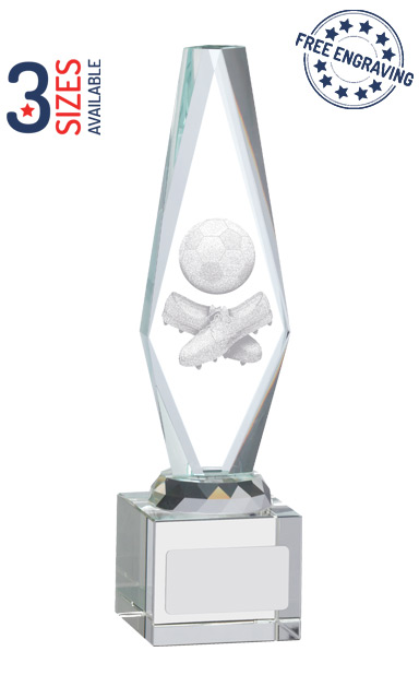 Football Glass Awards Free Engraving Free Logo Fast Delivery Trophyme