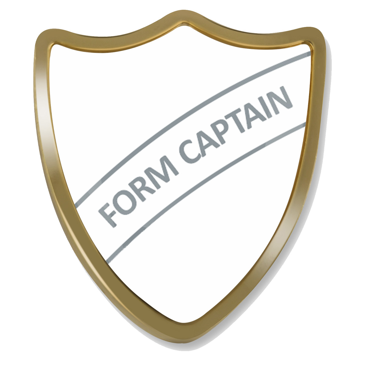 FORM CAPTAIN SHIELD BADGE| Choice of 12 Colours | High Quality Metal ... FORM CAPTAIN SHIELD BADGE| Choice of 12 Colours | High Quality Metal ...