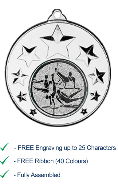 Gymnastics Medals | FREE engraving FREE Logo FAST Delivery | Trophyme